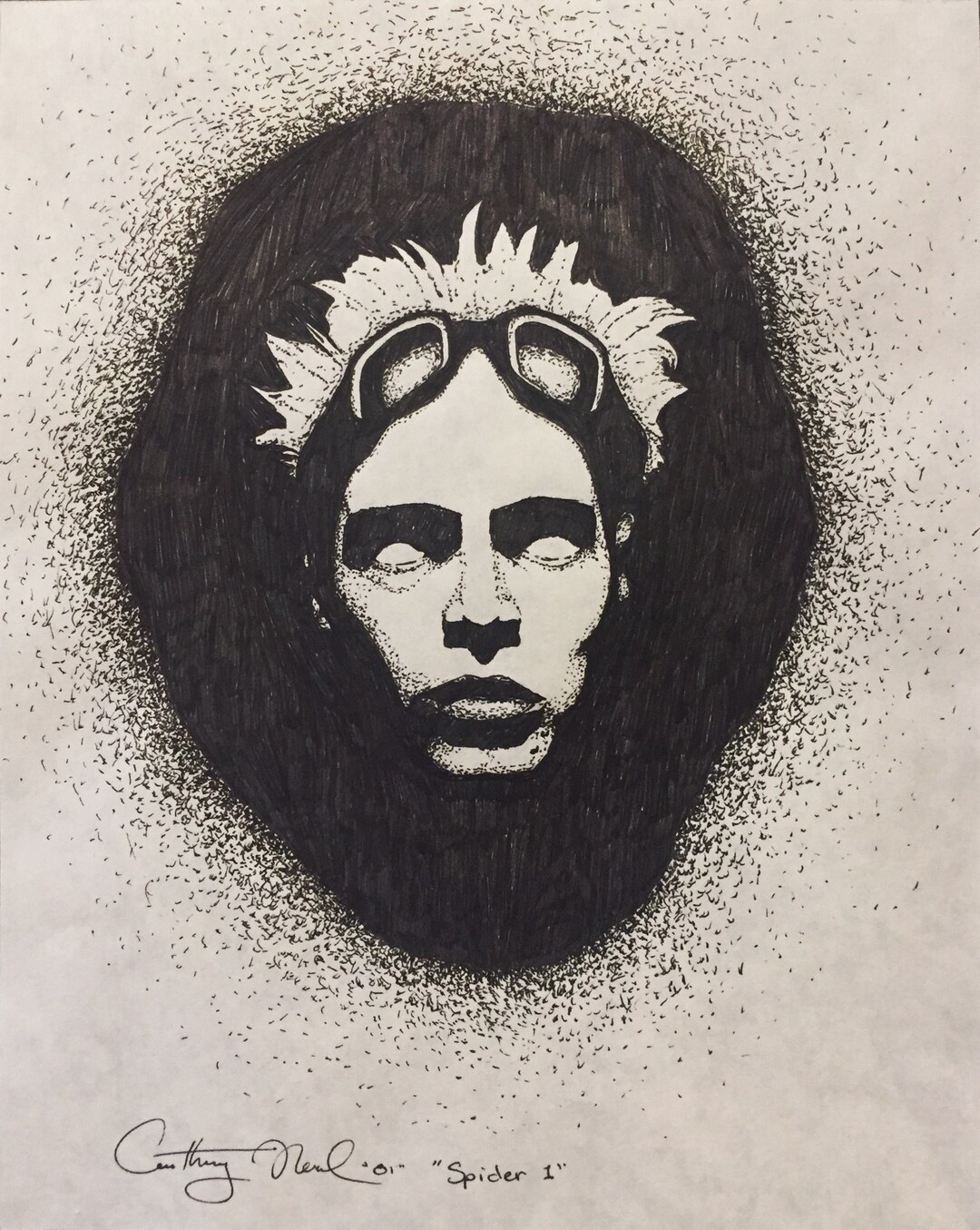 Powerman 5000 PM5K Spider Ink Portrait Art - Etsy