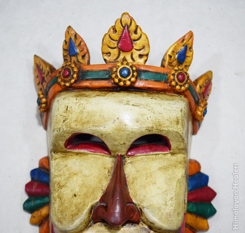 Large Wooden Tantric Kapala-mahakala Mask . 100 % Handmade From Nepal ...