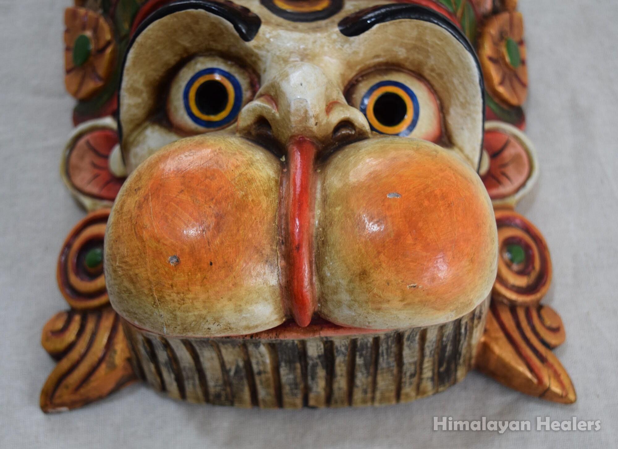 Large Wooden Hanuman / Monkey God Mask . 100 % Hand Carved - Etsy