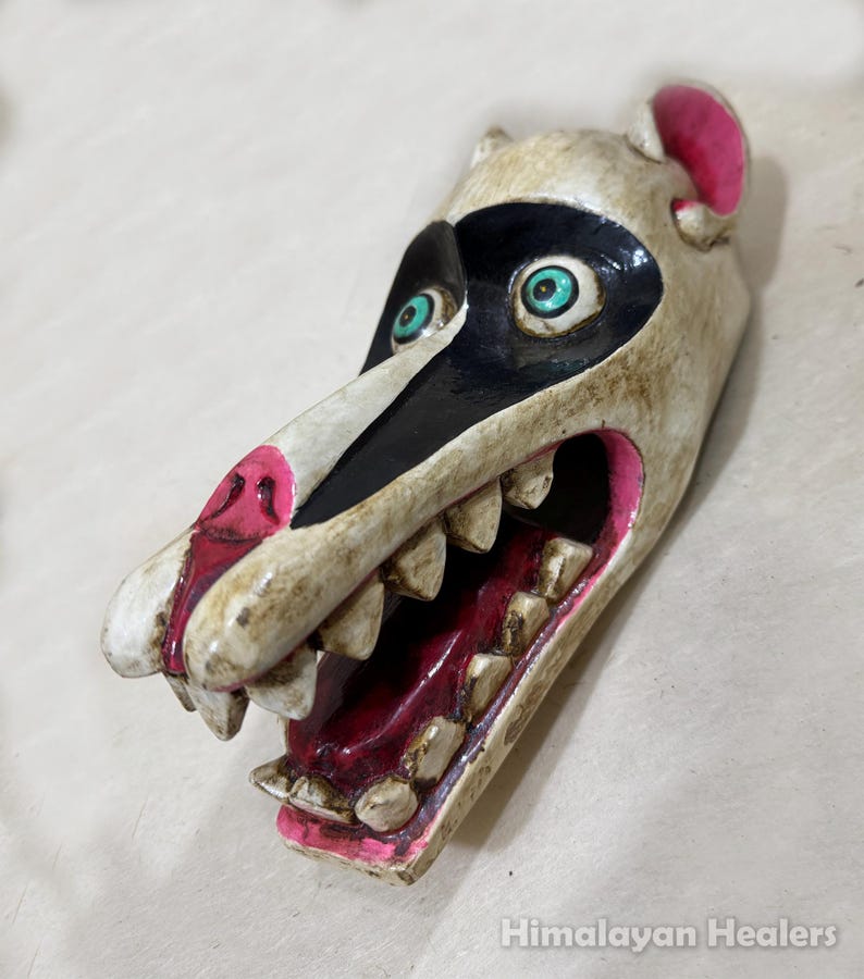 Large Wooden Monkey / Baboon Mask . 100 % Hand Carved From Nepal - Etsy