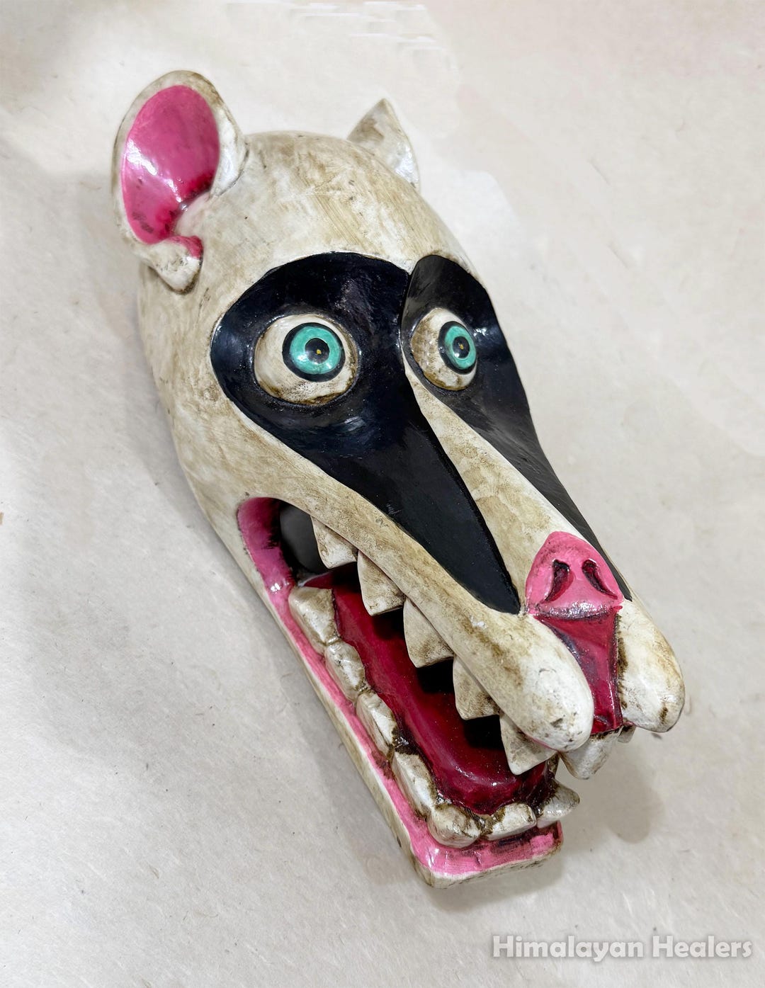 Large Wooden Monkey / Baboon Mask . 100 % Hand Carved From Nepal - Etsy