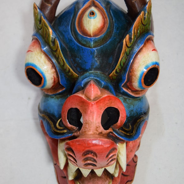 Antique Dragon Mask - Etsy
