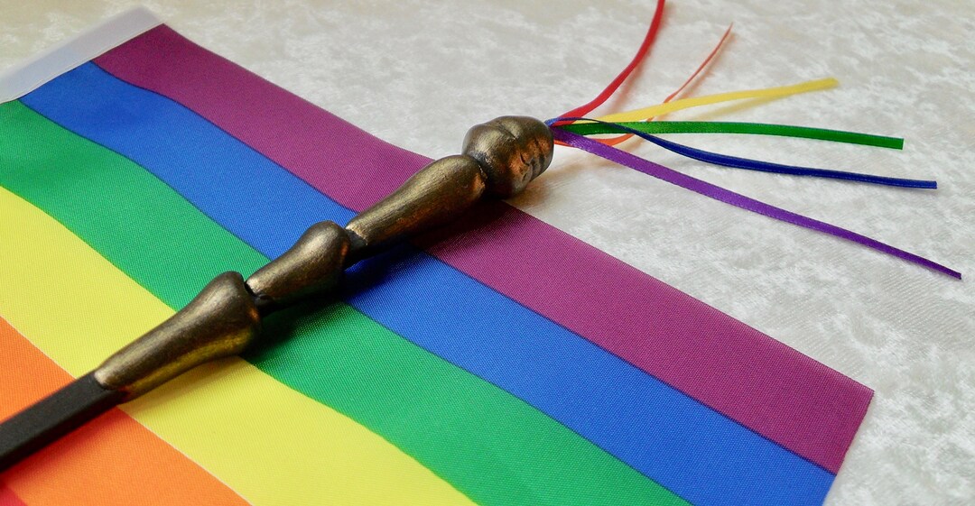Custom LGBT Magic Wands With Ribbon Streamer Handle - Etsy