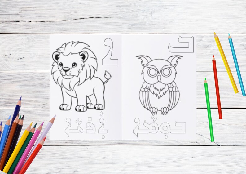 Assyrian Alphabet Animals Colouring Book - Etsy