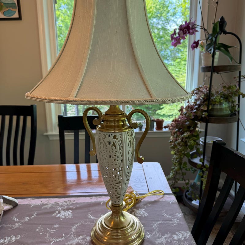 Vintage Lenox Table Lamp - Etsy