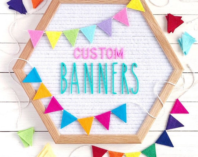 MADE TO ORDER: Custom Mini Banner and Garland - Etsy