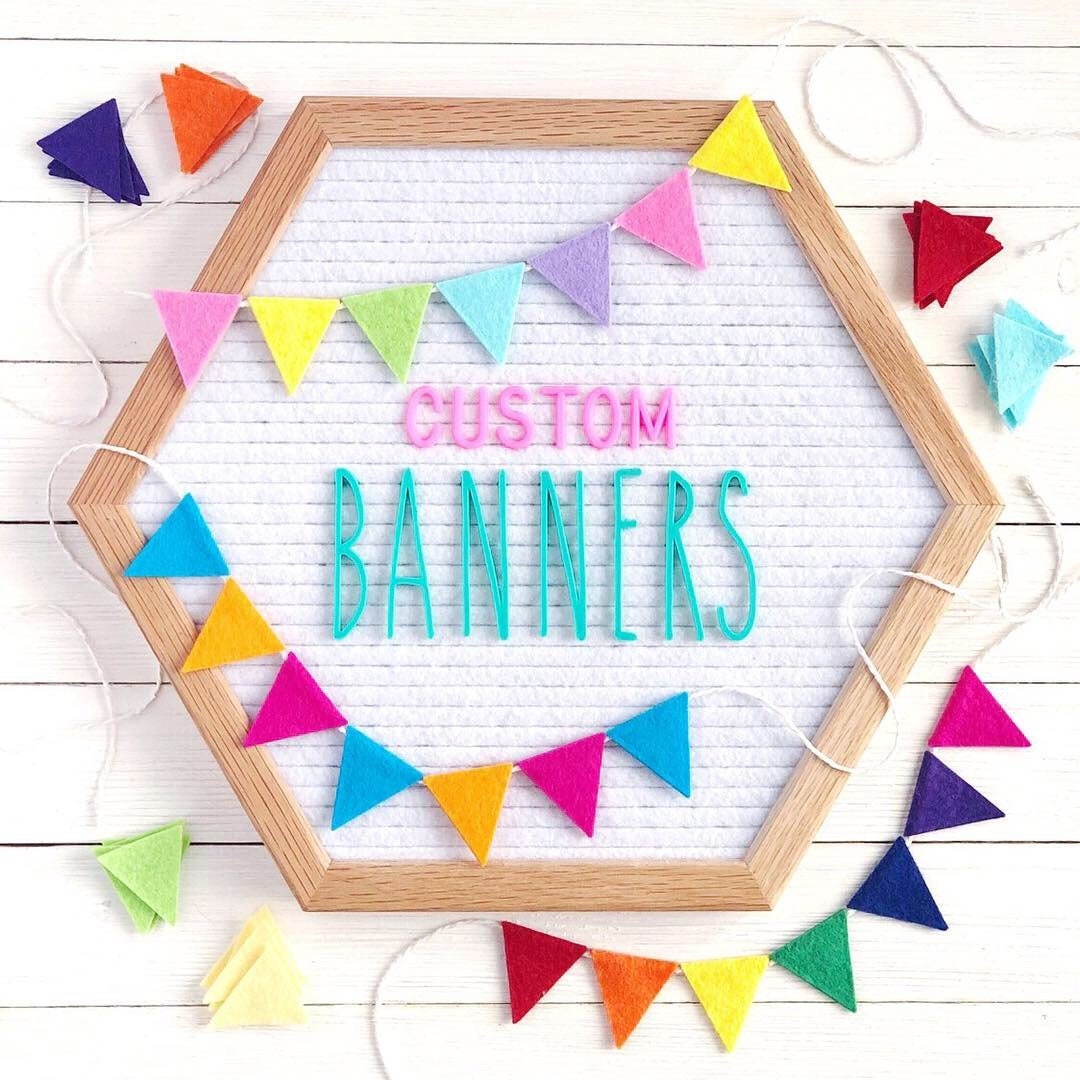 MADE TO ORDER: Custom Mini Banner and Garland - Etsy