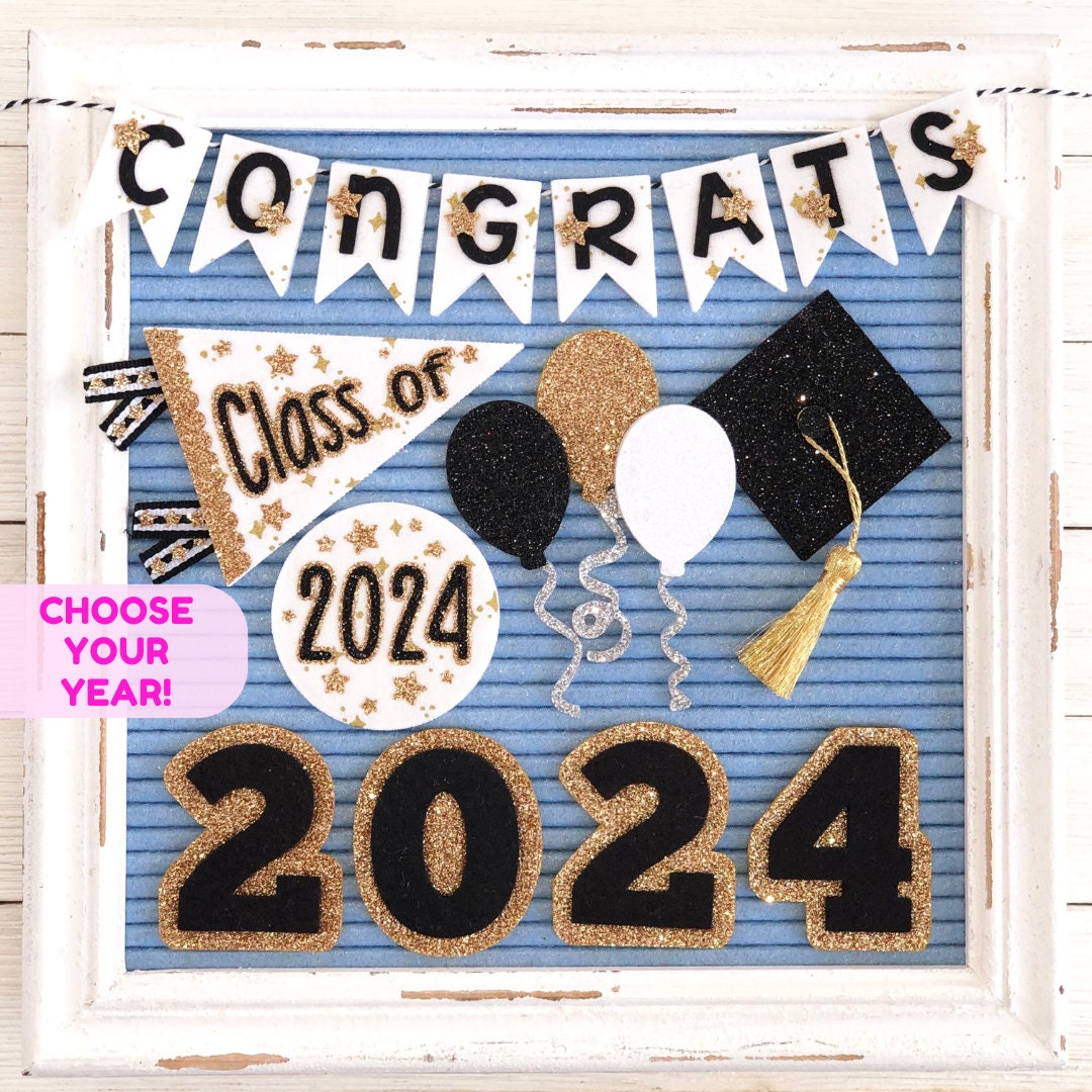 Graduation and School Culmination Letter Board Icons - Etsy