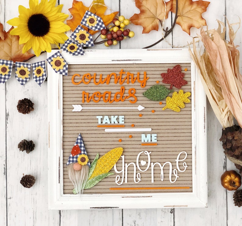 Sunflower and Blue Buffalo Check Mini Banner | Etsy