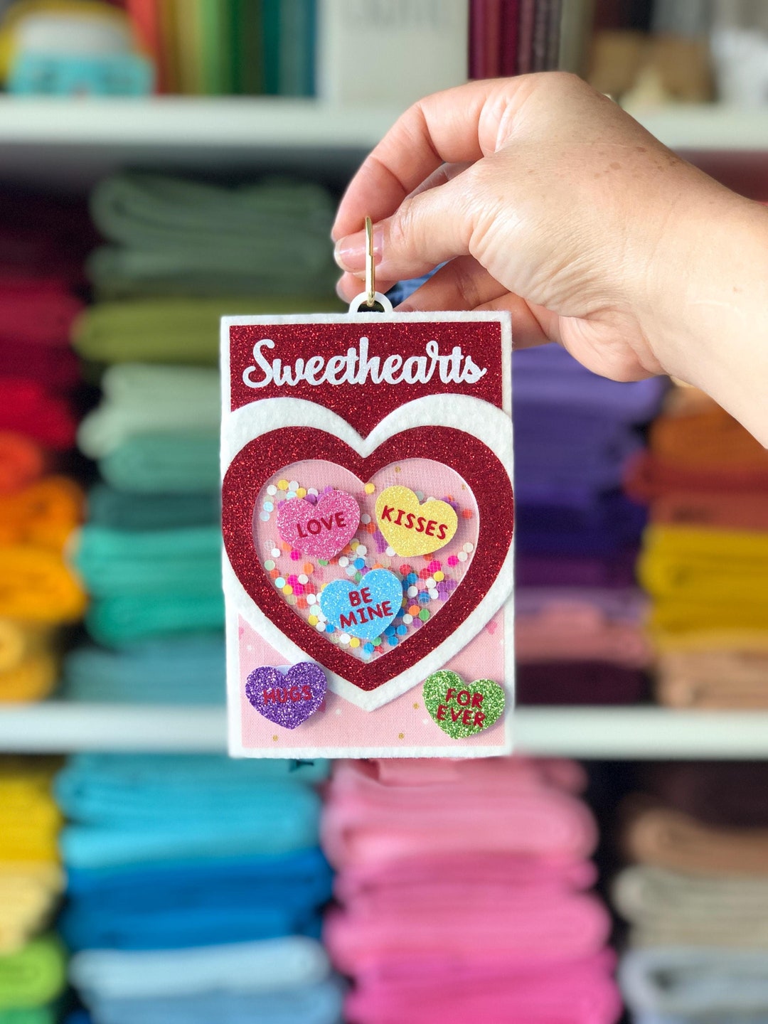 Sweethearts Box With Interchangeable Candy Hearts Ornament, Letter ...