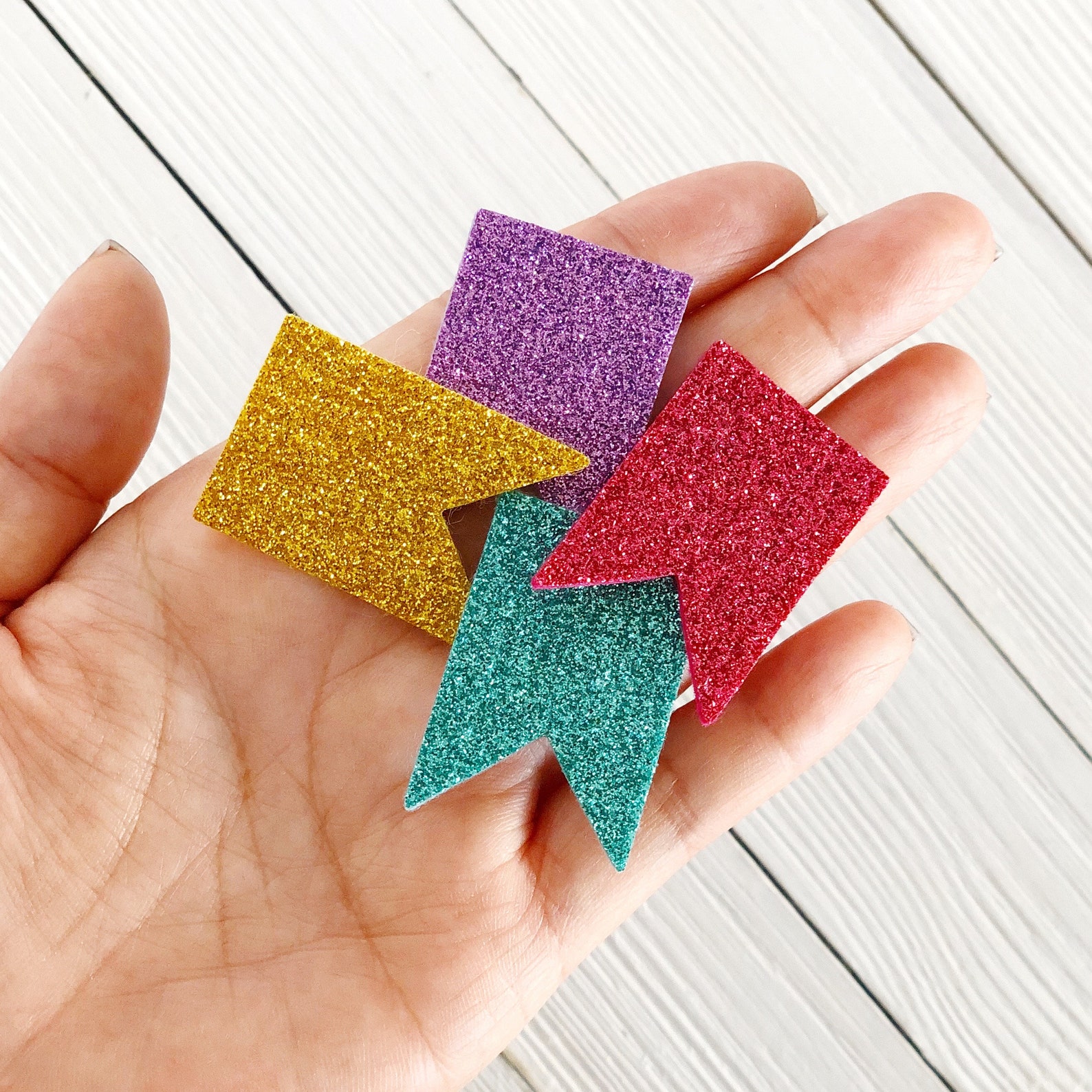 MADE TO ORDER: Custom Glitter Mini Banner and Garland | Etsy