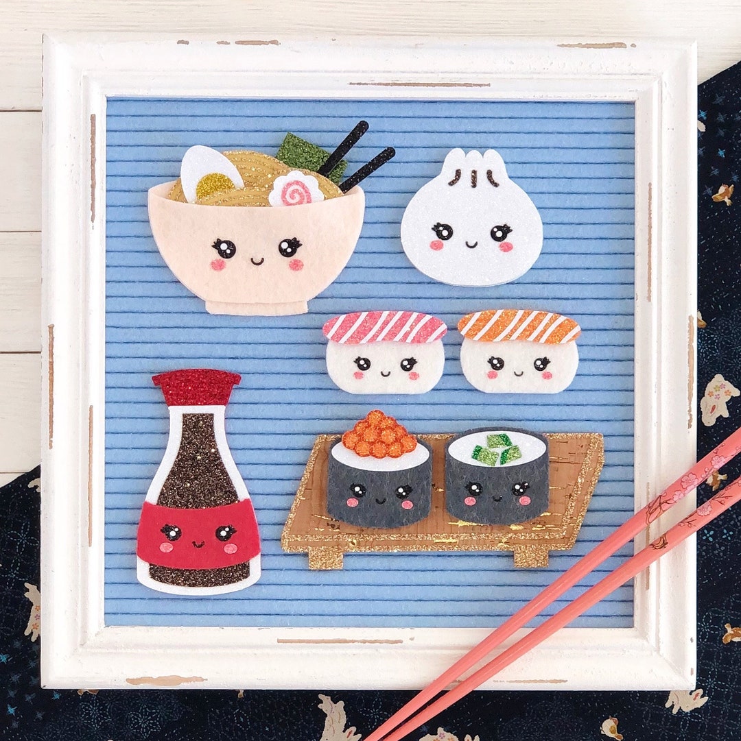 Sushi, Ramen and Dumpling Letter Board Icons and Accessories - Etsy