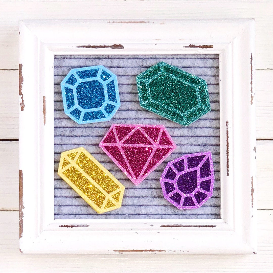 Gems Letter Board Icons and Accessories | Set of 5 - Etsy