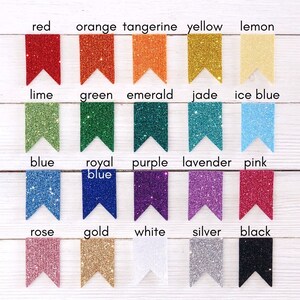 MADE TO ORDER: Custom Glitter Mini Banner and Garland | Etsy
