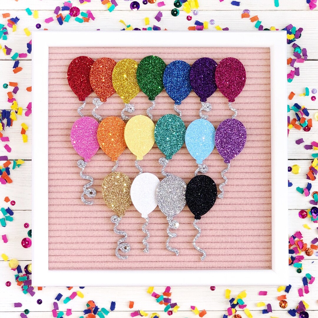Balloon Letter Board Icons and Accessories | PICK YOUR COLORS - Etsy