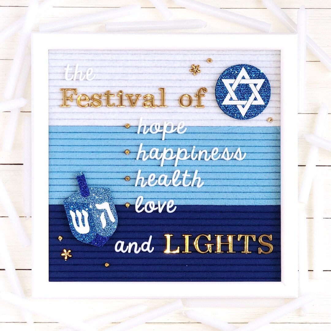 Hanukkah Letter Board Accessories and Icons | Set of 2 - Etsy