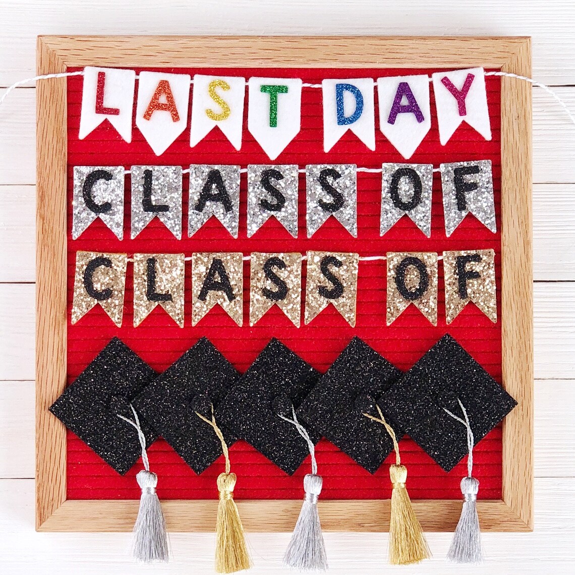 Graduation Cap Letter Board Icon and School Accessory | Etsy