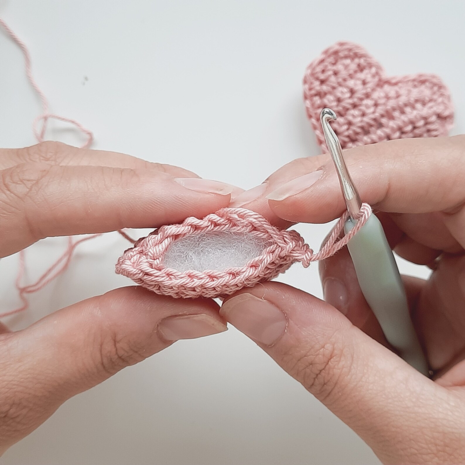 Crochet Pattern Mini Heart, PDF TUTORIAL Heart, Crochet Pattern Heart ...