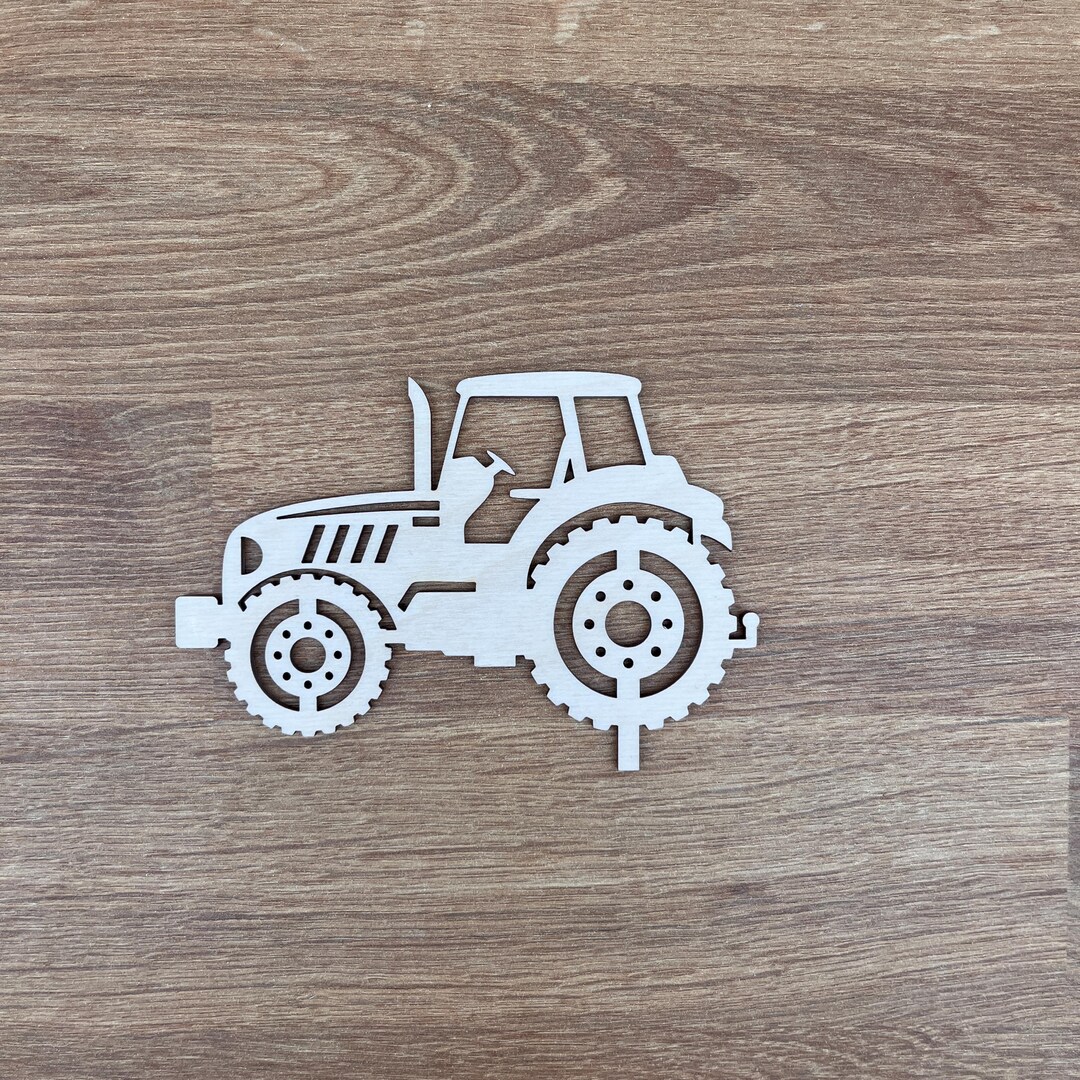 Tractor Motif Pick for Personalized Birthday Plate With Vase and Candle ...
