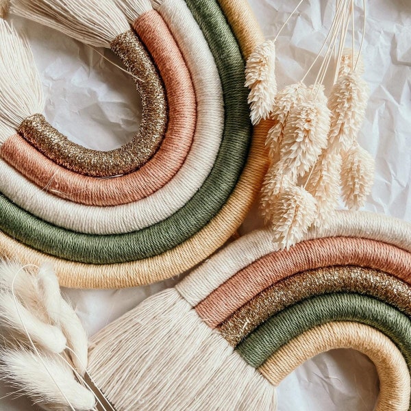 Rainbow Macrame - Etsy