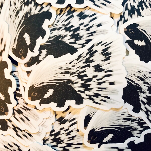 Porcupine Stickers - Etsy