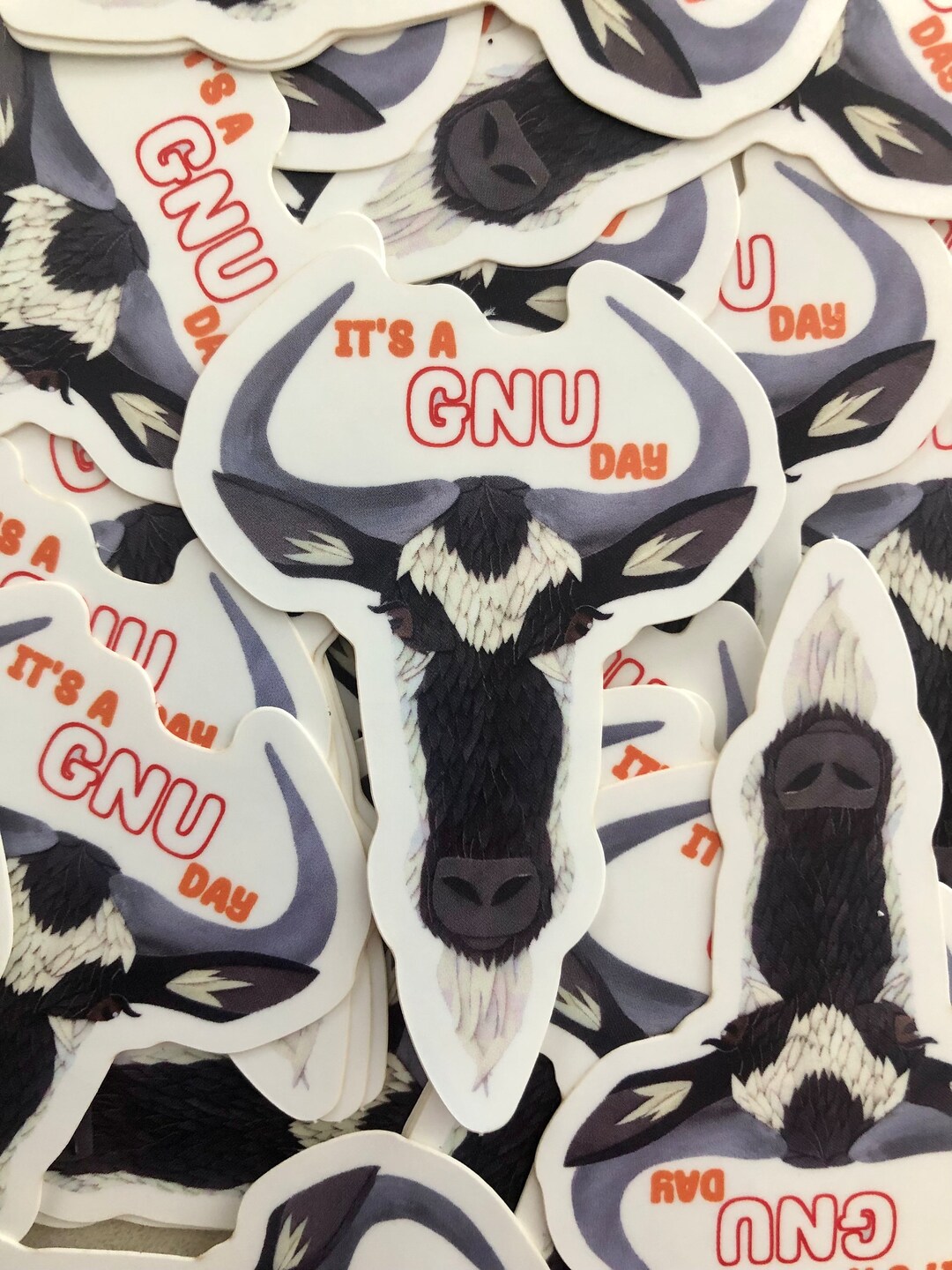 Motivational Gnu Sticker - Etsy