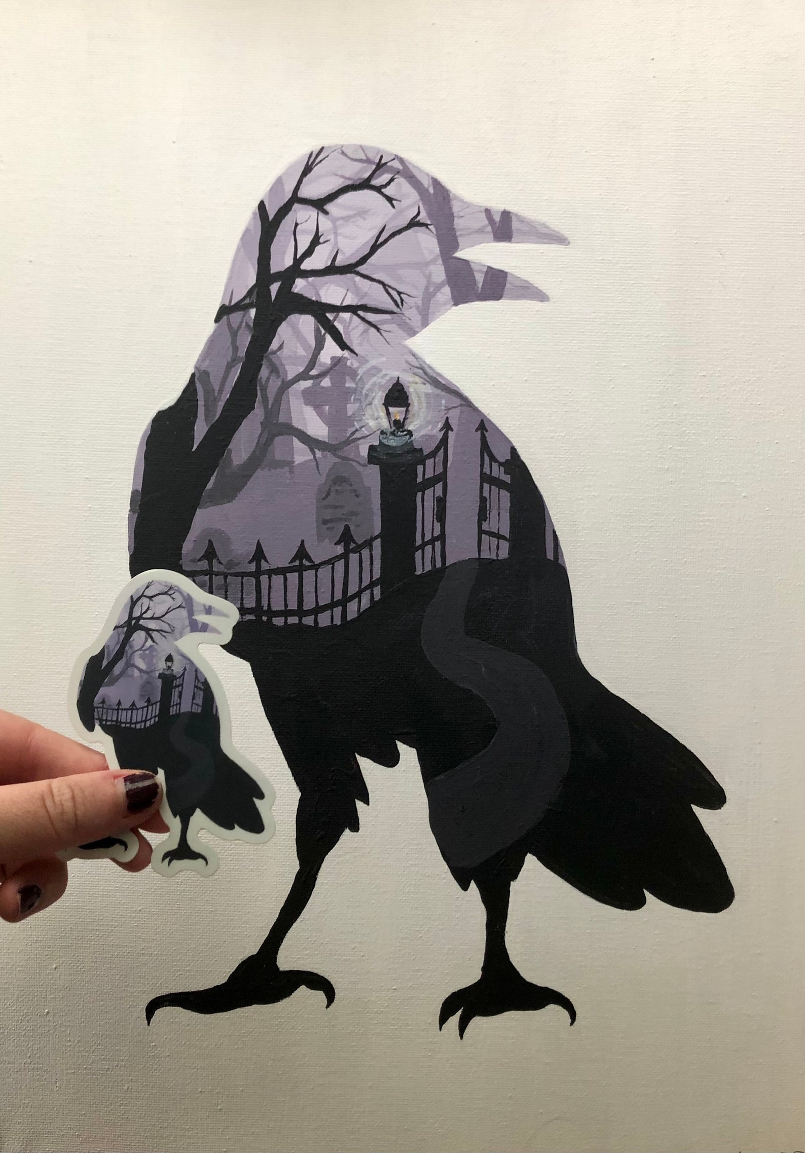 Raven Sticker - Etsy