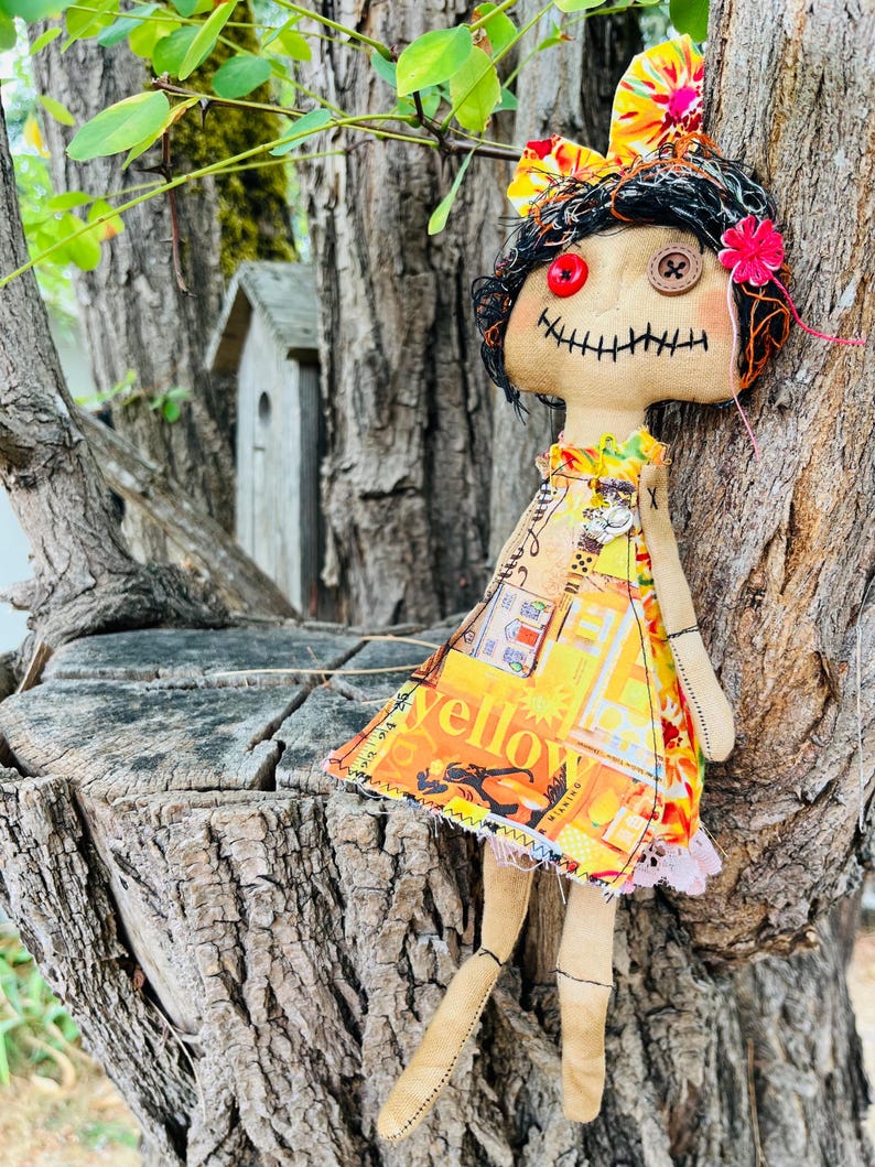 Kat Junky Grungy Grammy Dolls,handmade,monster Dolls,hand Sewn Dolls ...