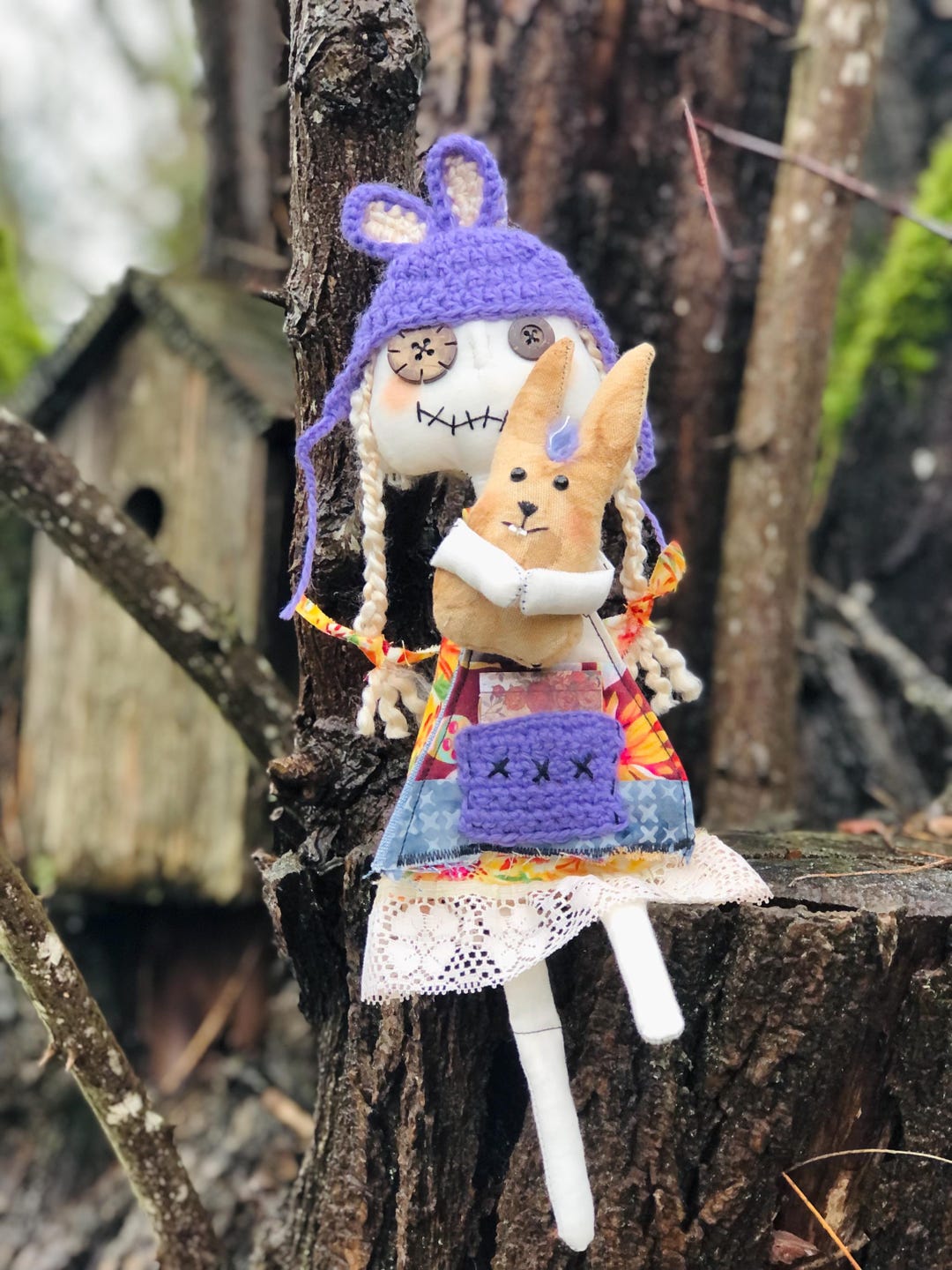 Grungy Hunny Bunny Doll,junky Grungy Grammy Dolls,handmade,monster ...
