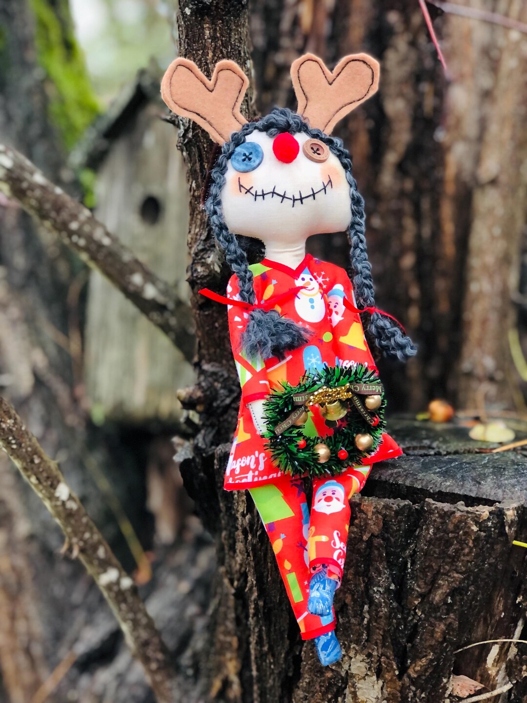 Rumi Rudolph Reindeer Grungy Grammy Dolls,christmas,holiday, Gifts ...