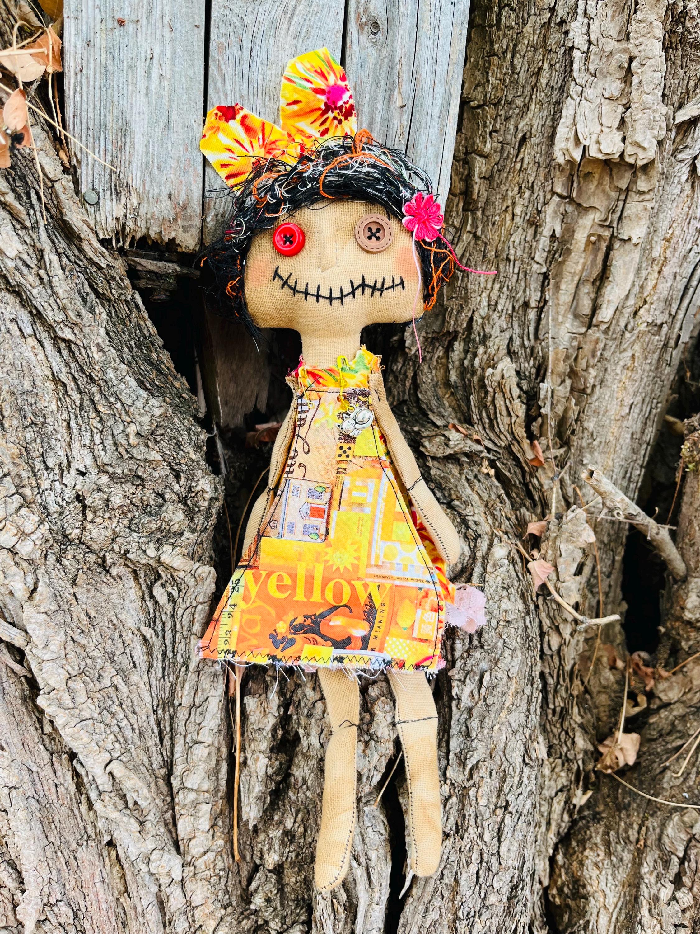 Kat Junky Grungy Grammy Dolls,handmade,monster Dolls,hand Sewn Dolls ...