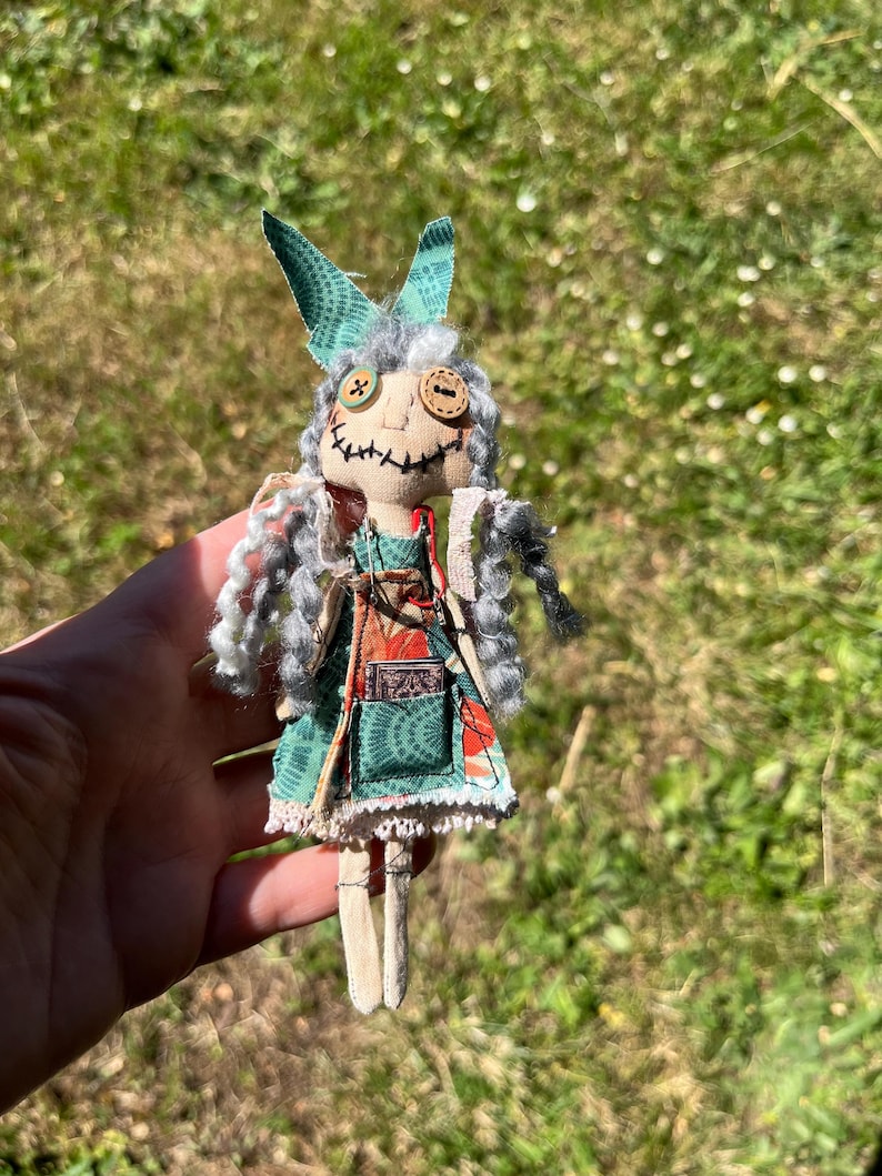 Mini 6” Dolly, Junky Grungy Grammy Dolls,handmade,monster Dolls,hand ...