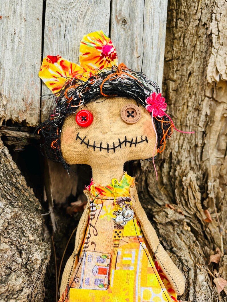 Kat Junky Grungy Grammy Dolls,handmade,monster Dolls,hand Sewn Dolls ...