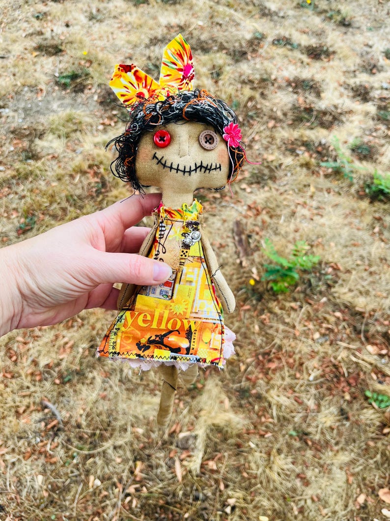 Kat Junky Grungy Grammy Dolls,handmade,monster Dolls,hand Sewn Dolls ...