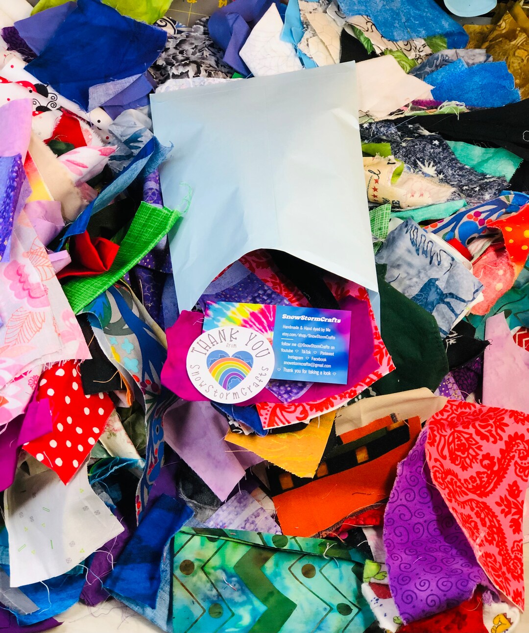 Mixed Grab of Assorted Scraps,remnants, Slow Stitch, Crumb Pieces ...