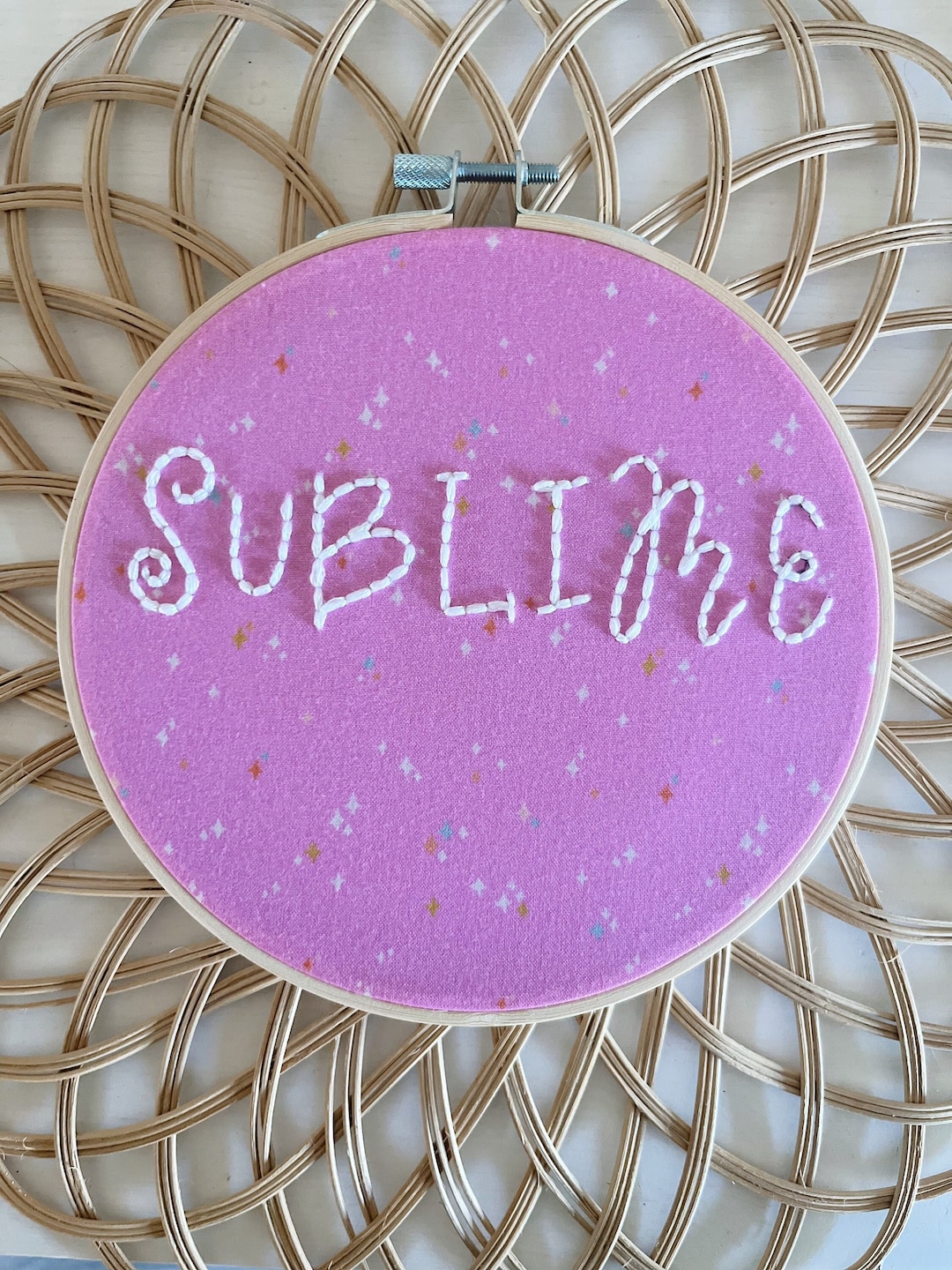 Sublime Embroidery Hoop Art, I Am Kenough, Ken and Barbie, Funny Sign ...