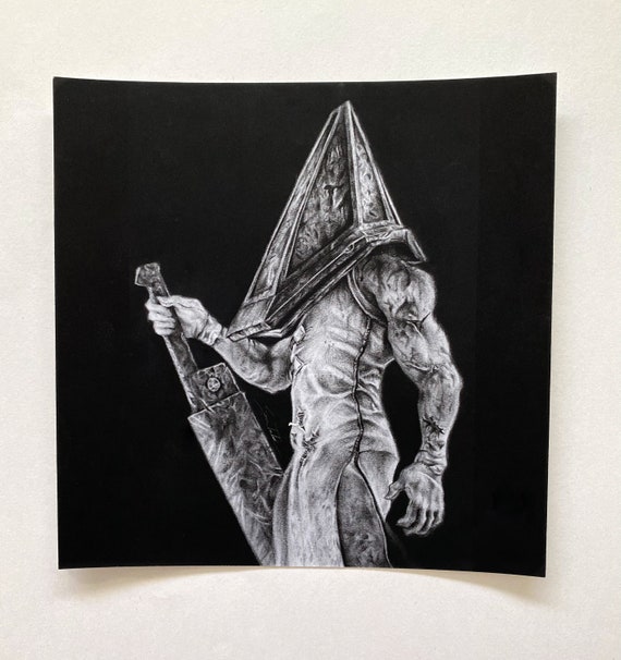 Silent Hill Pyramid Head Drawings Print Pyramid Head 3D Printable From