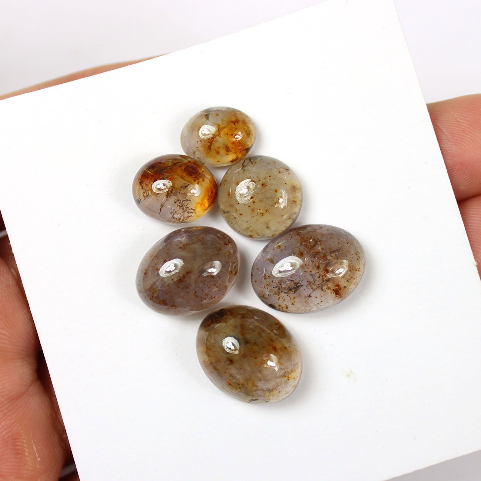 6 Pcs of 55cts 16x13mm Natural Lolite Cabochon AAA Lolite - Etsy