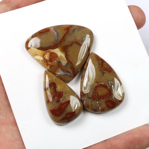 New Arrival Beautiful Rock Calcy Gemstone 3 Pcs of 133cts | Etsy