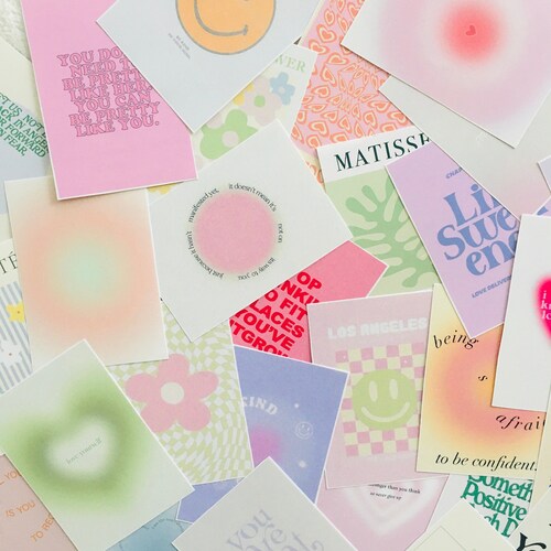 80 PCS Danish Pastel Aesthetic Wall Collage Kit Danish Pastel - Etsy UK