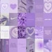 75 PCS Purple Aesthetic Collage Kit Purple Wall Art Purple Decor ...