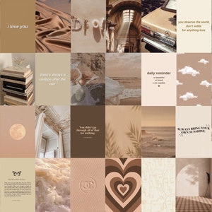 100 PCS Beige Collage Kit Aesthetic Wall Art Neutral Photo - Etsy UK