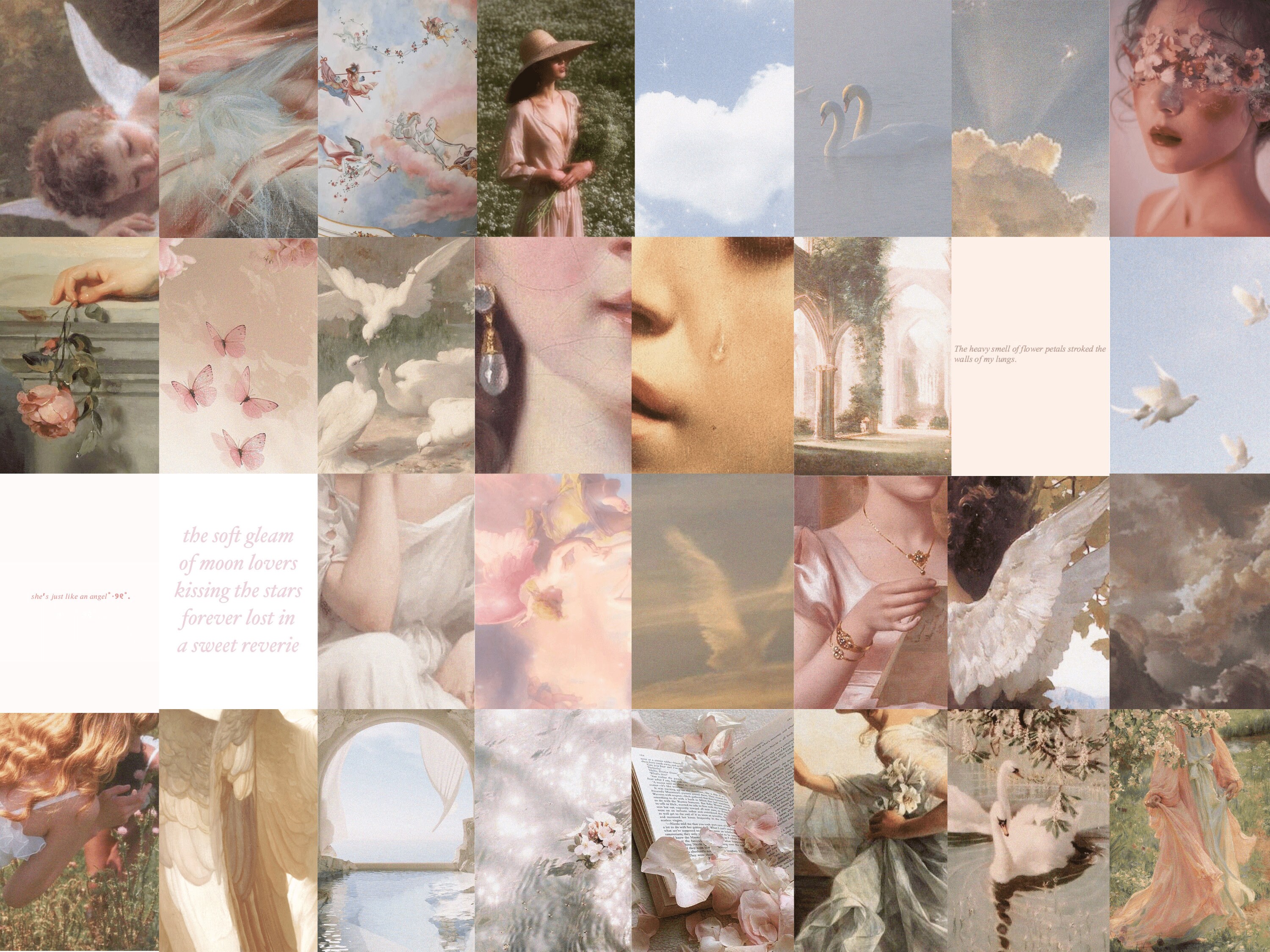 100 PCS Angel Core Aesthetic Wall Collage Kit Dreamy Wall - Etsy