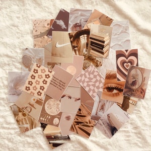 100 PCS Beige Collage Kit Aesthetic Wall Art Neutral Photo - Etsy UK