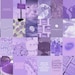 75 PCS Purple Aesthetic Collage Kit Purple Wall Art Purple Decor ...