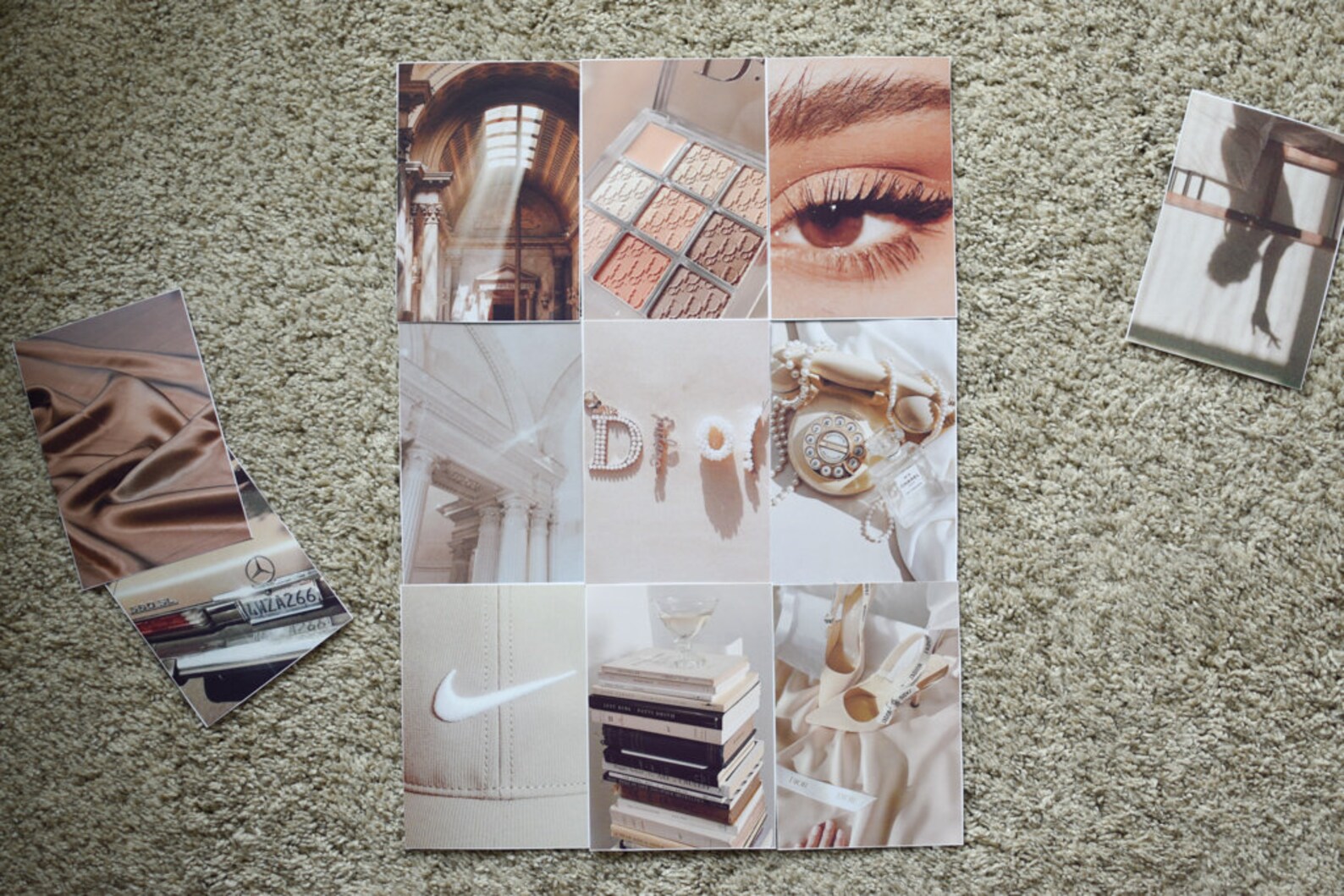 60 Beige Brown Aesthetic Photo Wall Collage Kit Boujee - Etsy UK