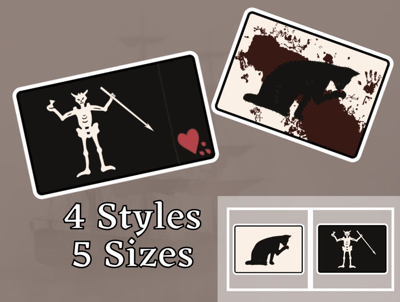 OFMD Flag Stickers Waterproof Vinyl Our Flag Means Death - Etsy