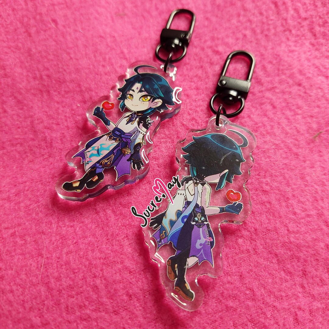 Genshin Impact Xiao Keychain INCLUDE SURPRICE STIKER - Etsy Canada
