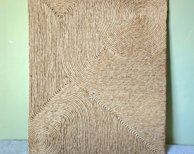 Textured Jute Minimalist Rope Art | Natural Wall Art | 3D String Design ...