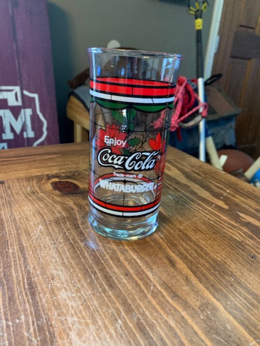 Vintage Whataburger Coca-cola Christmas Glass Tumblers - Etsy
